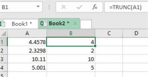 Excel Formula Get Integer Part Of A Number Excelchat