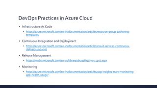 Microsoft Azure Cloud And Devops Ppt