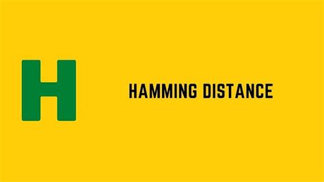 Hackerrank Hamming Distance Problem Solution