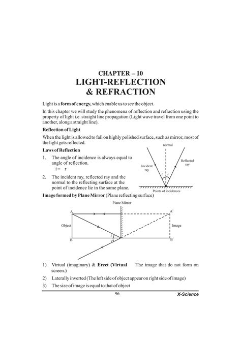 SOLUTION Light Reflection And Refraction Studypool