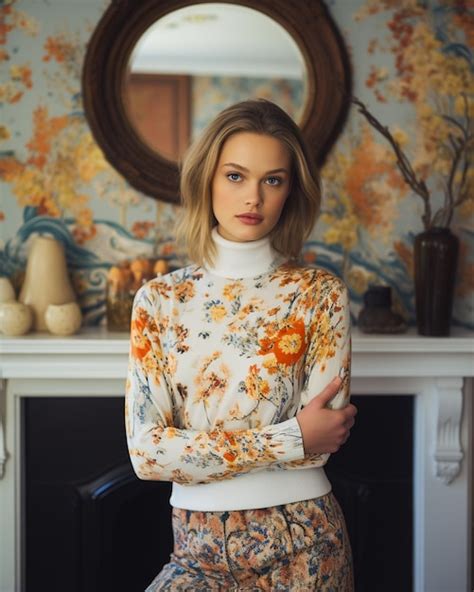 Premium Photo Beautiful Russian Girl Posing Confidently Outdoors