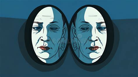 A Characters Reflection In A Mirror Shows A Stock Video Video Of