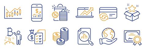 로열티 프로그램 코인 비트코인 프로젝트와 같은 금융 아이콘 세트 벡터 그래프에 대한 스톡 벡터 아트 및 기타 이미지 그래프 노트북 다이어그램 Istock