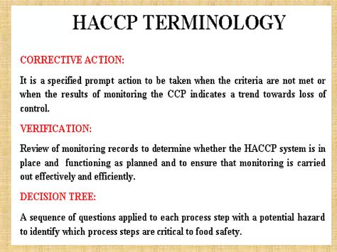 Haccp And Gmp In Project Planning Pptx