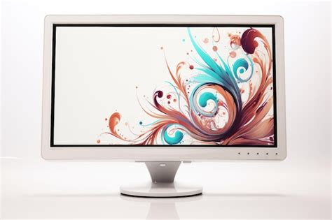 Premium AI Image An LCD Isolated On White Background