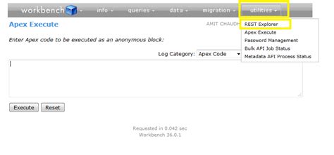 Amit Salesforce Salesforce Tutorial Rest Api In Salesforce Execute Rest Api On Workbench