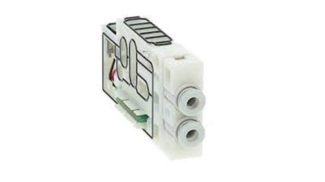 Smc Sy50m Series One Touch Fitting 4 Mm Manifold Block For Use With Valve Sy50m 2 1da C4 Na Rs