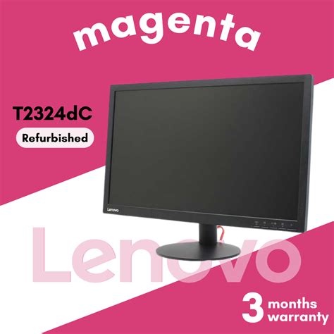 Lenovo ThinkVision T DC Inch LED Backlit LCD Monitor Refurbished Shopee Singapore