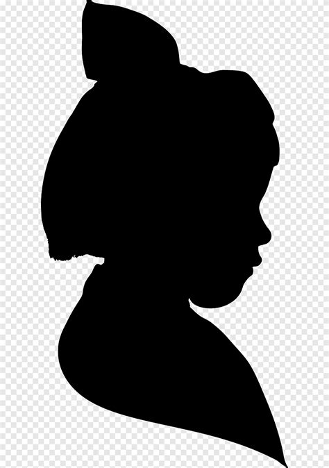 소녀 머리 프로필 실루엣 아바타 사람 장식 장식 장식 빈티지 Png Pngegg