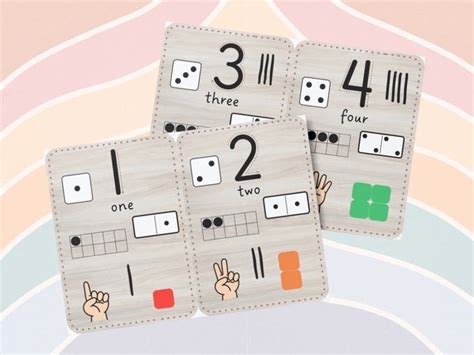 Display Natural Number Representations 1 10 Teaching Resources