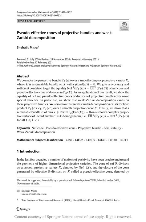 Pseudo Effective Cones Of Projective Bundles And Weak Zariski