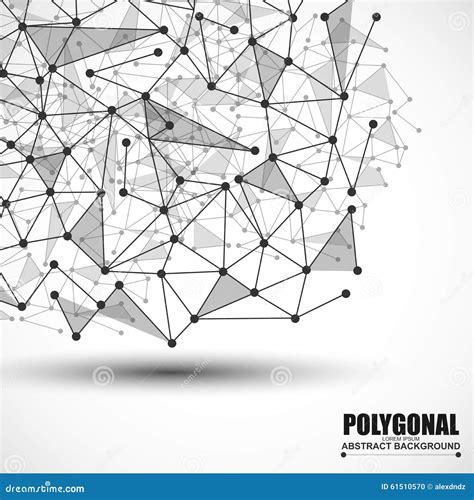 Abstract Wireframe Mesh Polygonal Background Stock Vector Illustration Of Internet Line 61510570