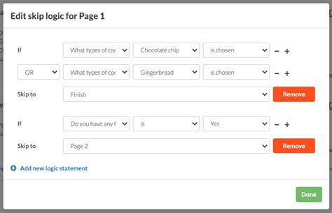 how does skip logic work user interviews