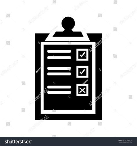 Audit Checklist Icon Stock Vector Royalty Free 321483116 Shutterstock