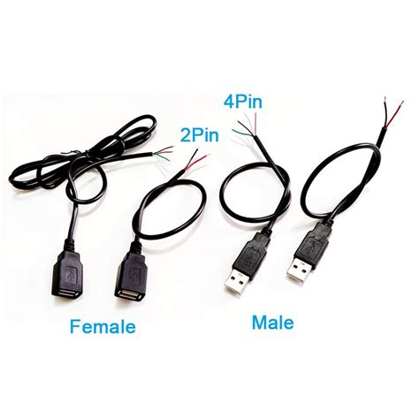 03m 1m 5v Power Supply Cable Usb 20 Female Male Vicedeal