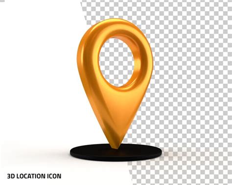 Premium Psd Location Map Pin 3d Navigation Pointer Icon