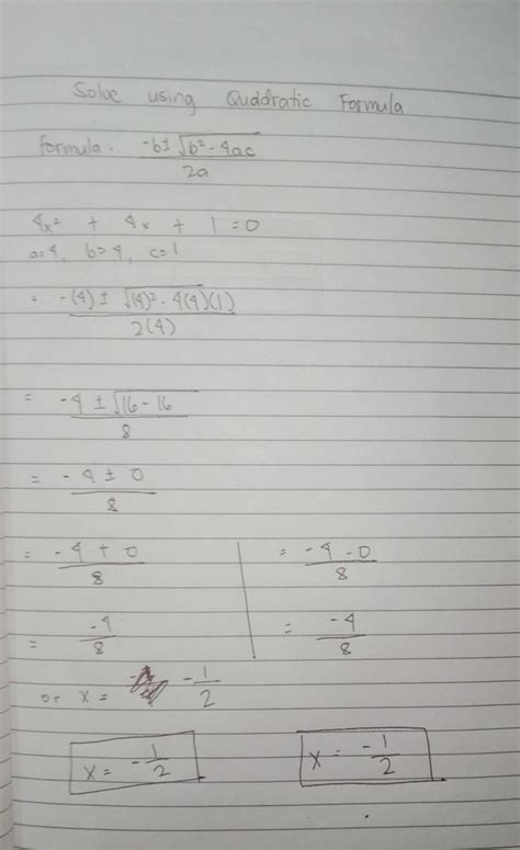 equation 4² 4 1 0 what is the roots Brainly ph