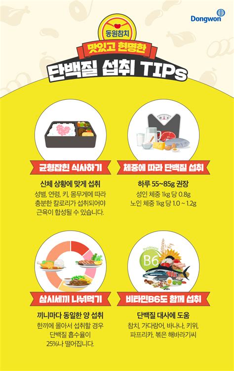 단백질 섭취의 중요성과 올바른 섭취법 동원그룹 동원산업