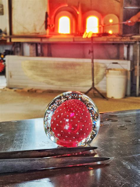 Handmade Murano Glass Diffuser And Lamp Red Glass Lamp Hand Blown Glass