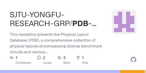 Github Sjtu Yongfu Research Grp Pdb Physical Design Database This Repository Presents The