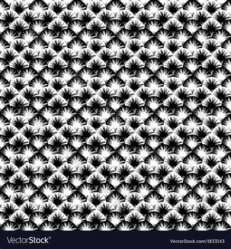 Design Seamless Monochrome Abstract Pattern Vector Image