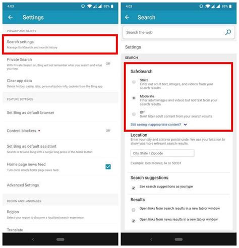 How To Set Safe Search In Bing Search Enable Content Filtering MashTips