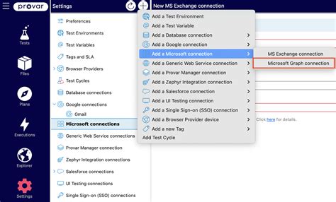 Automation V3 Oauth 20 Ms Graph Email Connection Provar Documentation