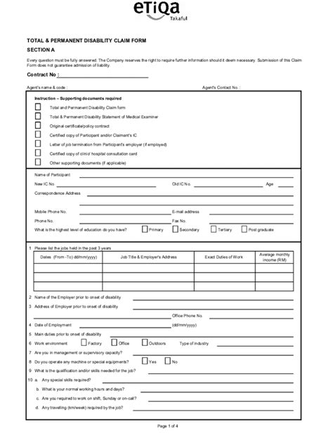 Fillable Online Etb Tpd Claim Form English Fax Email Print Pdffiller