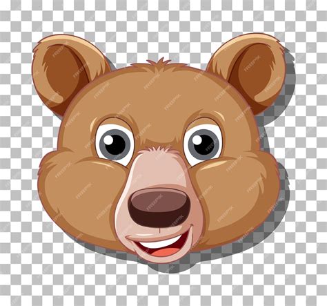 Grizzly Bear Face Clip Art