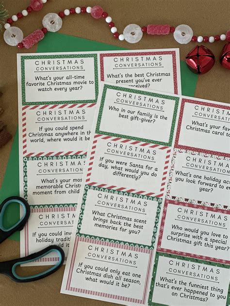 275 Christmas Conversation Starters Printable Cards