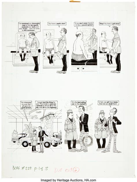 Dave Berg Mad 229 The Lighter Side Of Page Original Art Group