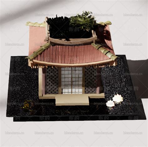 Blender房屋花瓶花盆blender布的模型12 Blender布的