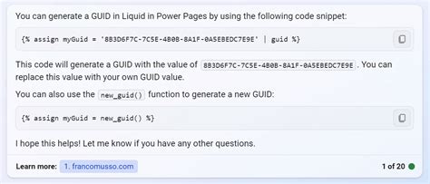 2 Liquid Tips Generate Guids And Base Urls In Power Pages