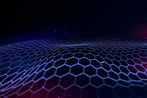 그라데이션 육각 배경 무료 벡터