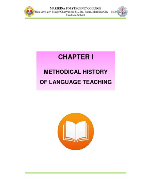 Principles Chapter 1 Module A Pdf Methodology Language Education