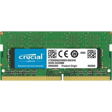 Memoria RAM Crucial SO-DIMM DDR4 2400 PC4-19200 16GB CL17 ...