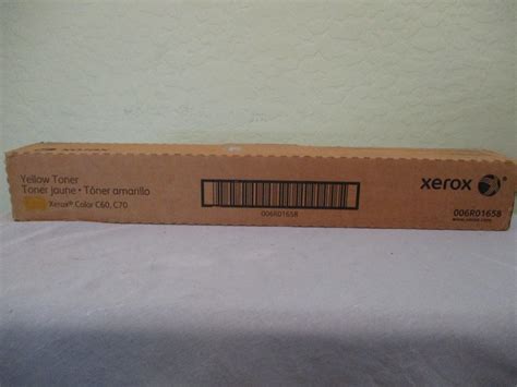 Used Genuine Xerox Color C60 C70 Yellow Toner Cartridge New 006r01658 Ubb Threads