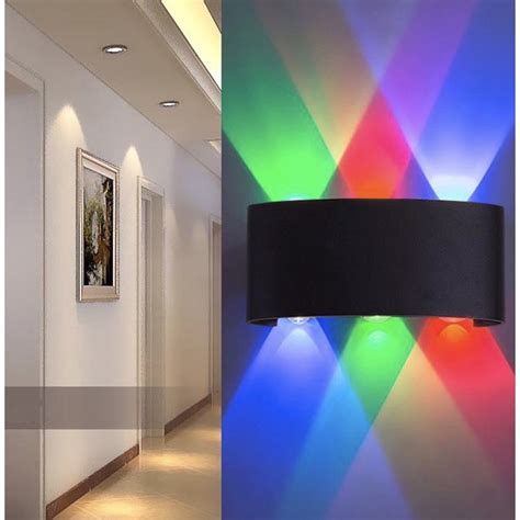 Rgb Color Led Outdoor Indoor Wall Lamp Lampu Dinding Lampu Effect Light Led Waterproof Wall