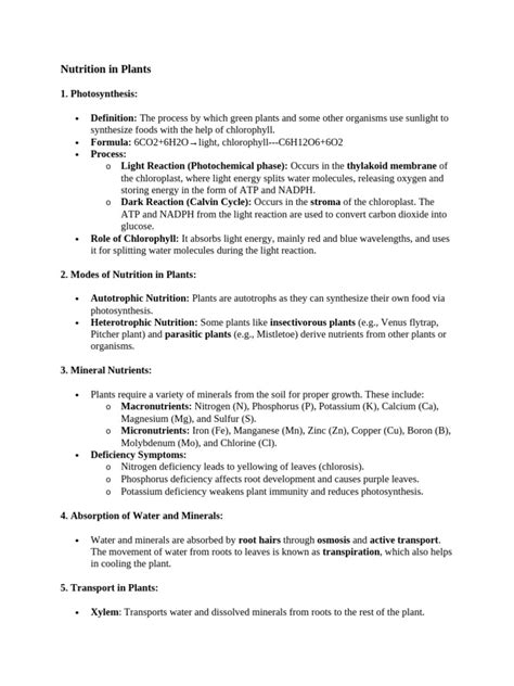 Olympiad Notes Pdf Digestion Nutrition