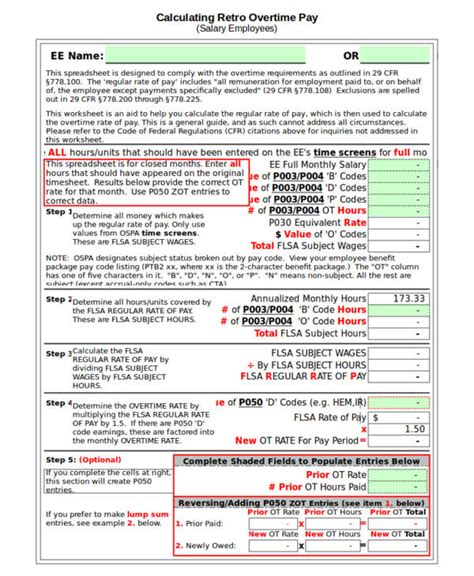 Free 15 Overtime Worksheet Templates In Pdf Ms Word Excel