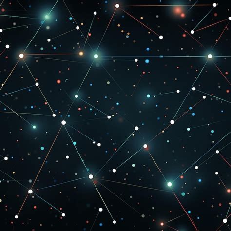 Premium Photo Connected Triangles With Lines And Dots Pattern