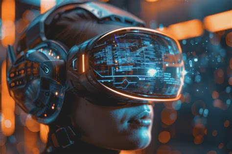 Computer Programming Code Scripts Augmented Reality Hologram Premium