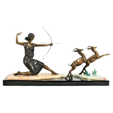 Alberto Bazzoni Art Deco Bronze Sculpture For Sale At 1stdibs
