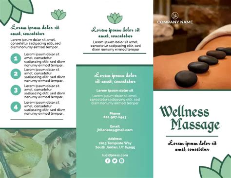 Massage Brochures Templates