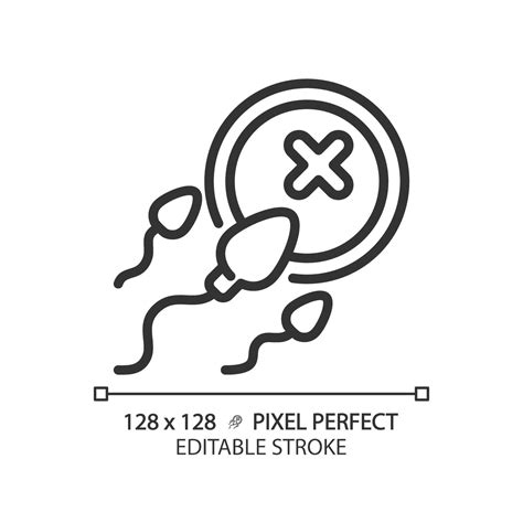 Infertility Linear Icon Male Erectile Dysfunction Impotence