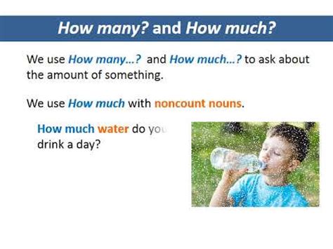 Quantifiers With Count And Non Count Nouns YouTube