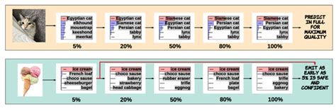 each prediction result is produced by pre trained model of different
