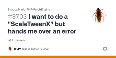 I Want To Do A Scaletweenx But Hands Me Over An Error · Issue 8703