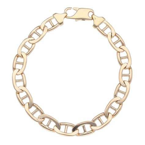 9ct Yellow Gold Anchor Bracelet 95 Ramsdens Jewellery