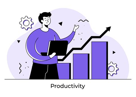 Productivity Personal Growth Business Success Flat Illustration